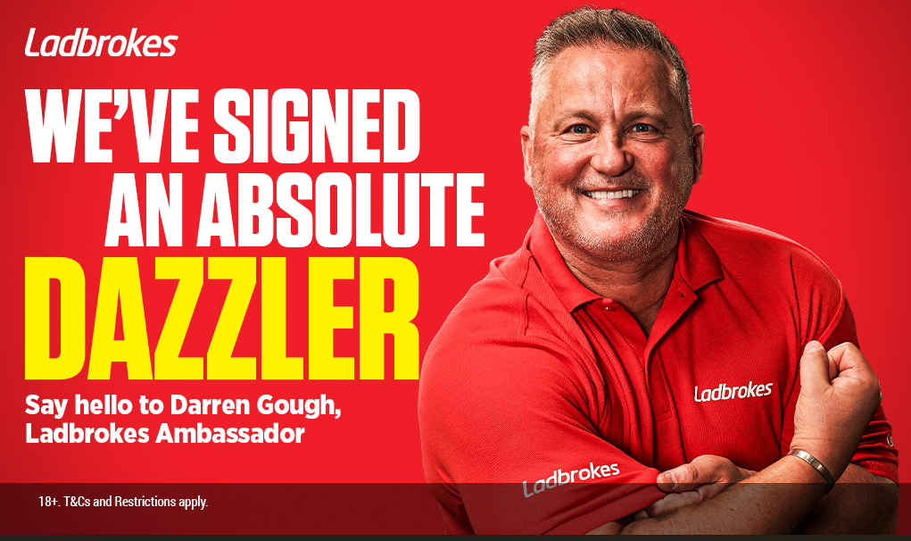 Ladbrokes sign legend Darren Gough - Sportsvibe