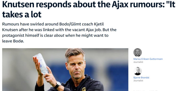 Knutsen all but rules himself out of move in Norwegian media - Indy Celts