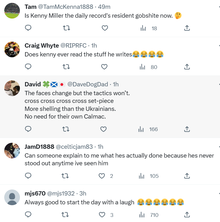 Kenny Miller Calmac vs Raskin: “Seems never to early to hit the crack ...