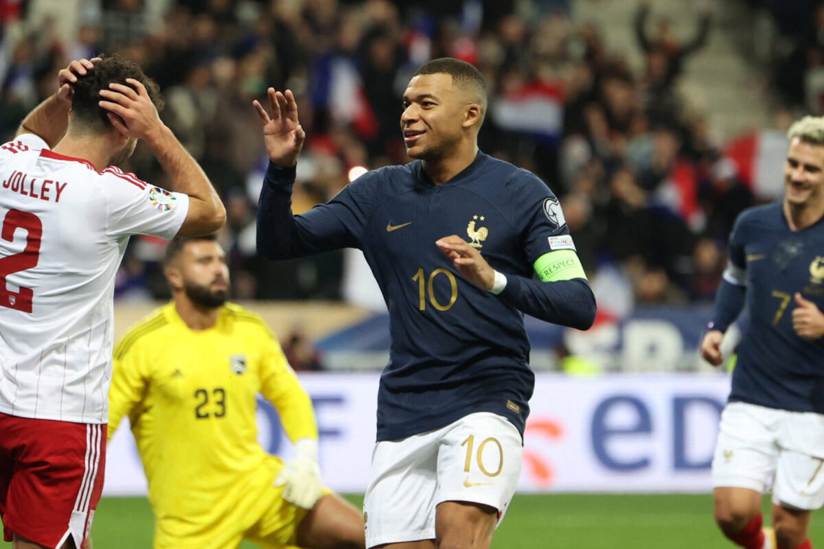 France embarrass Gibraltar 14-0 to set goal scoring record with Kylian ...