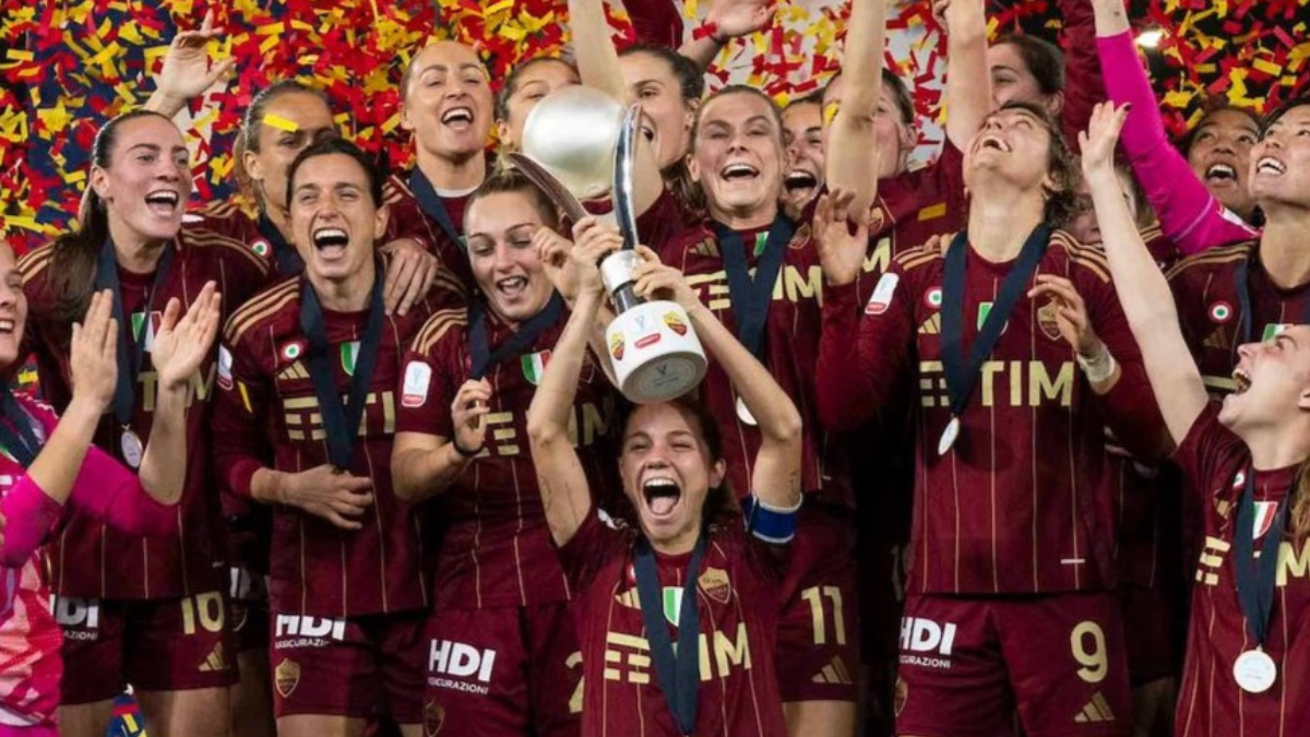 Evelyne Viens and Mia Pante's AS Roma win Supercoppa Italiana