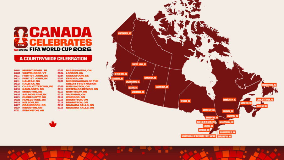 Route revealed for 'Canada Celebrates the FIFA World Cup 2026'