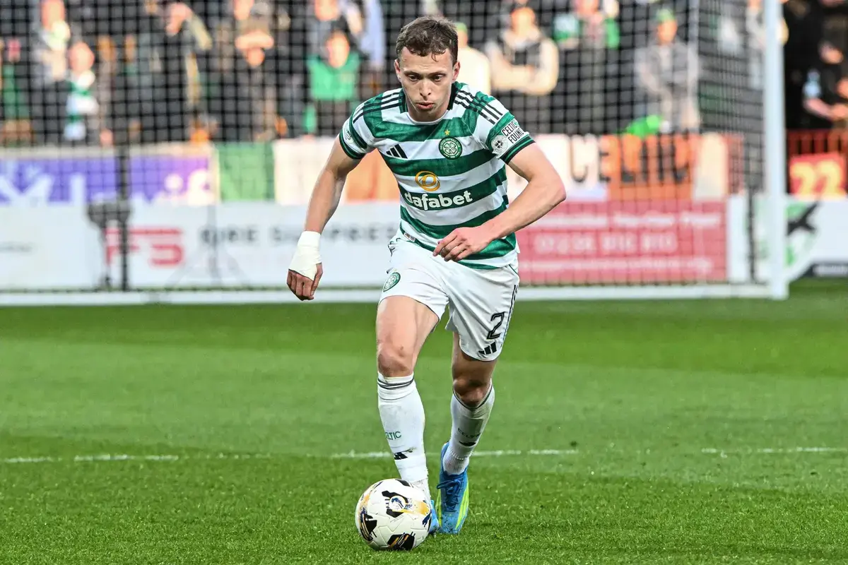 Alistair Johnston's Celtic win late, title race going to the final day