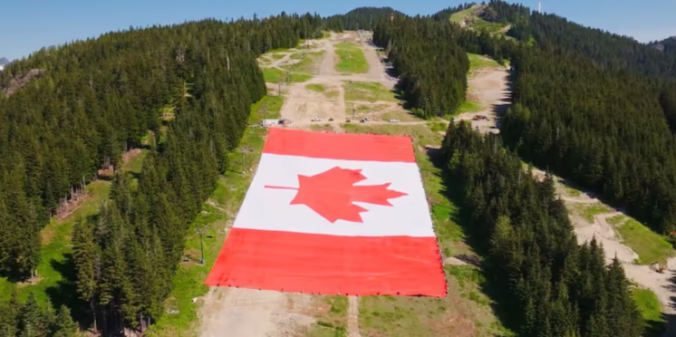 Vancouver celebrates World Cup with biggest Canadian flag ever