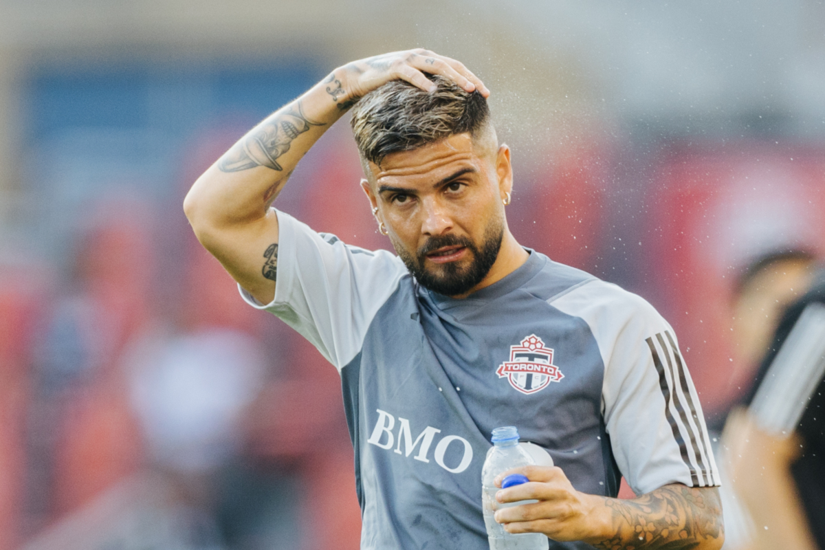 Lorenzo Insigne is back in training with Toronto FC
