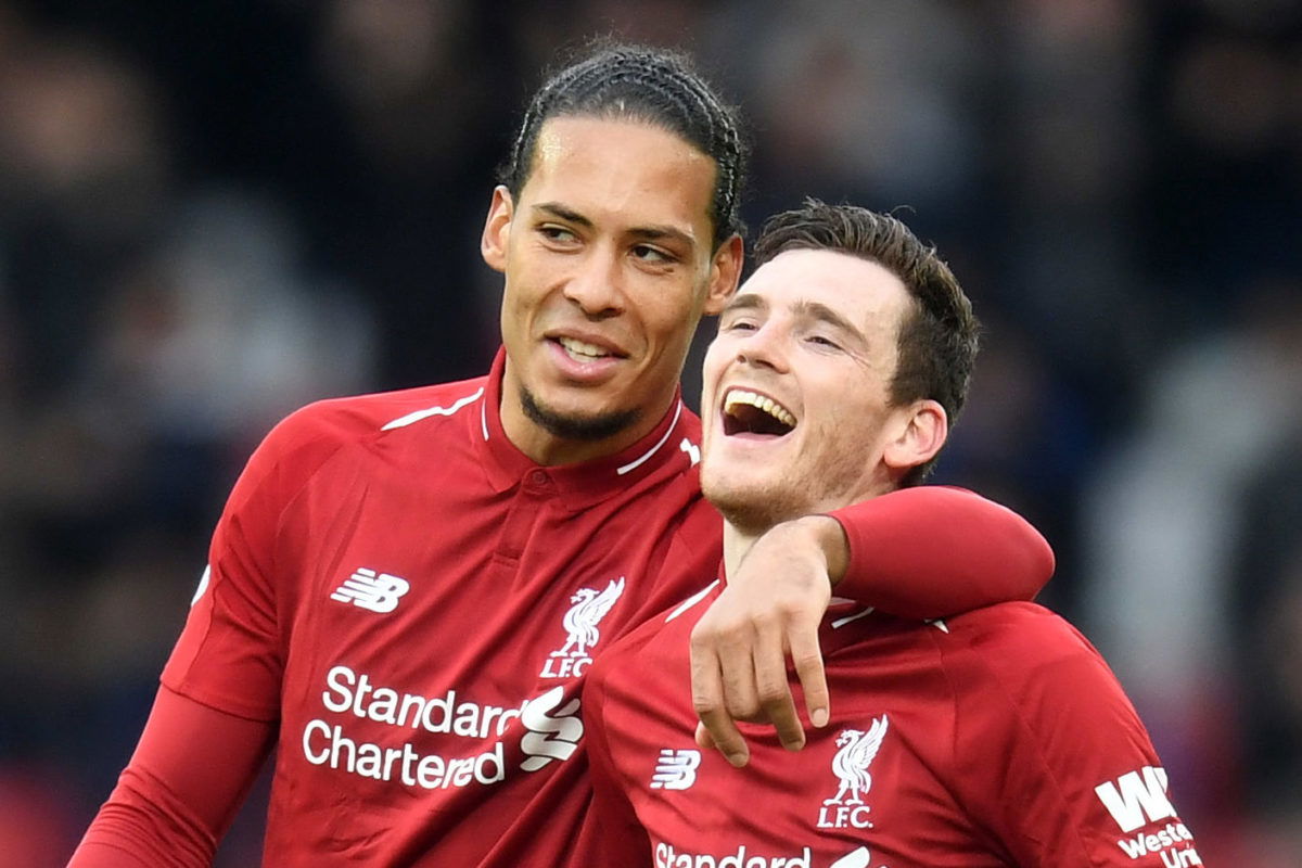 These Arsenal fans react after Liverpool duo mock celebration in ...