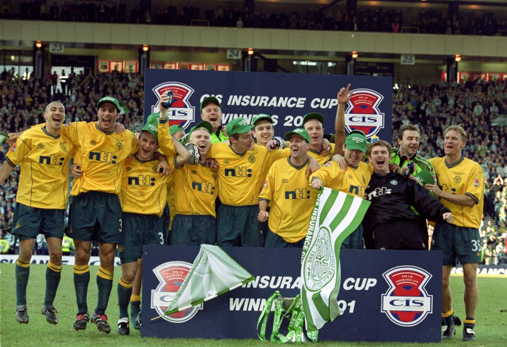 What was the score when Celtic defeated Kilmarnock in the 2001 League ...